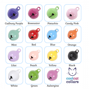 Colourful Bells for Cat Collars | Safety Buckle | [Cat & Kitten Collar]